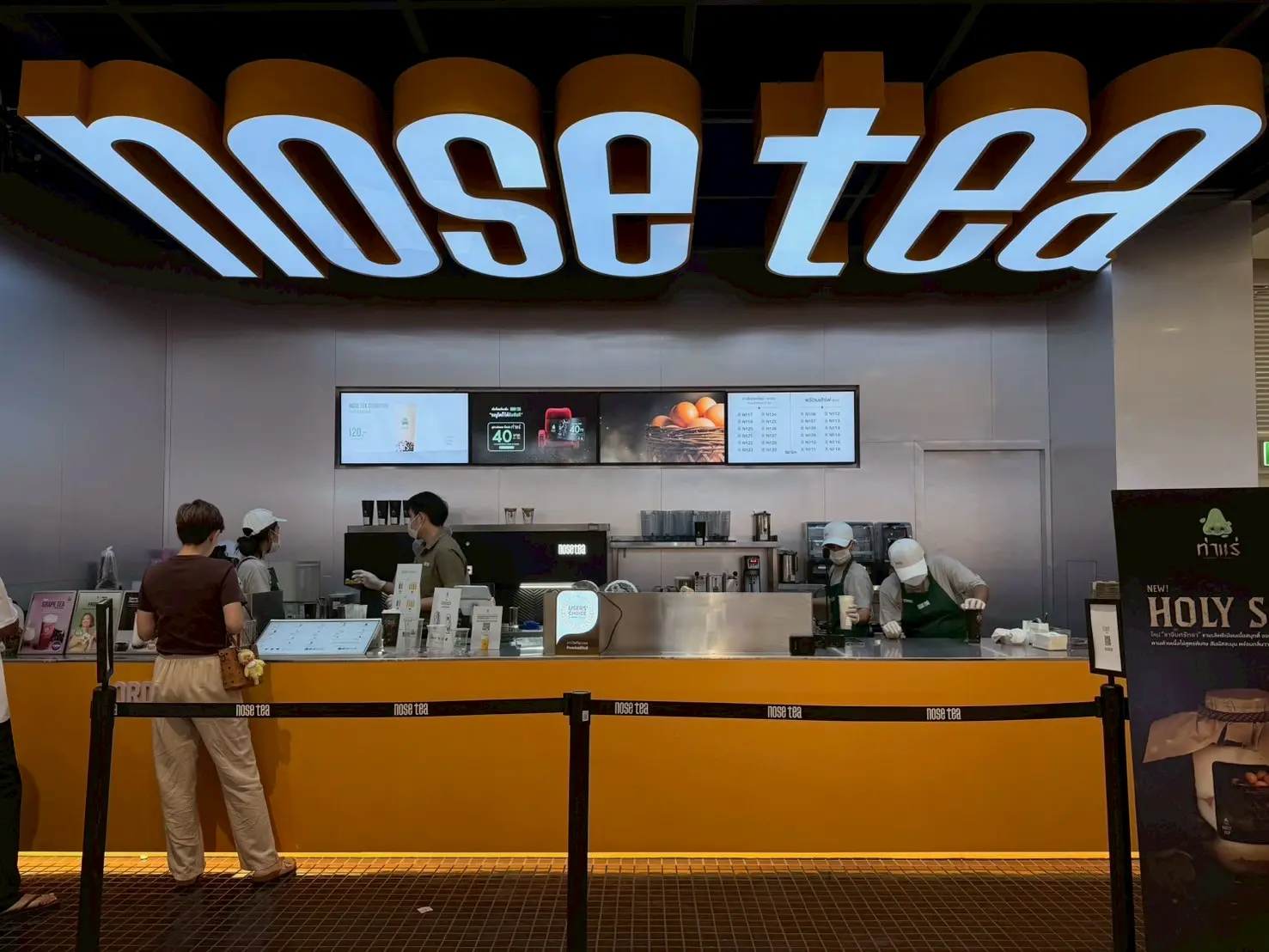 Nose Tea เลือกใช้ Digital Menu Board จากดีไซน์เนจ เมนูดิจิทัลที่คุ้มค่า